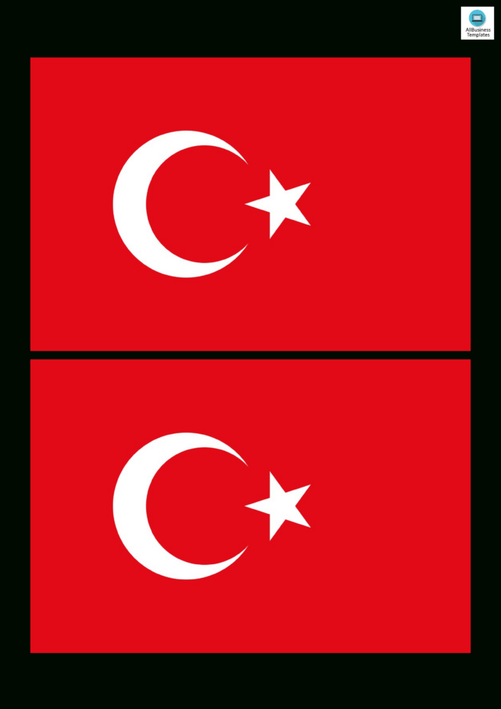Turkey Flag Printable